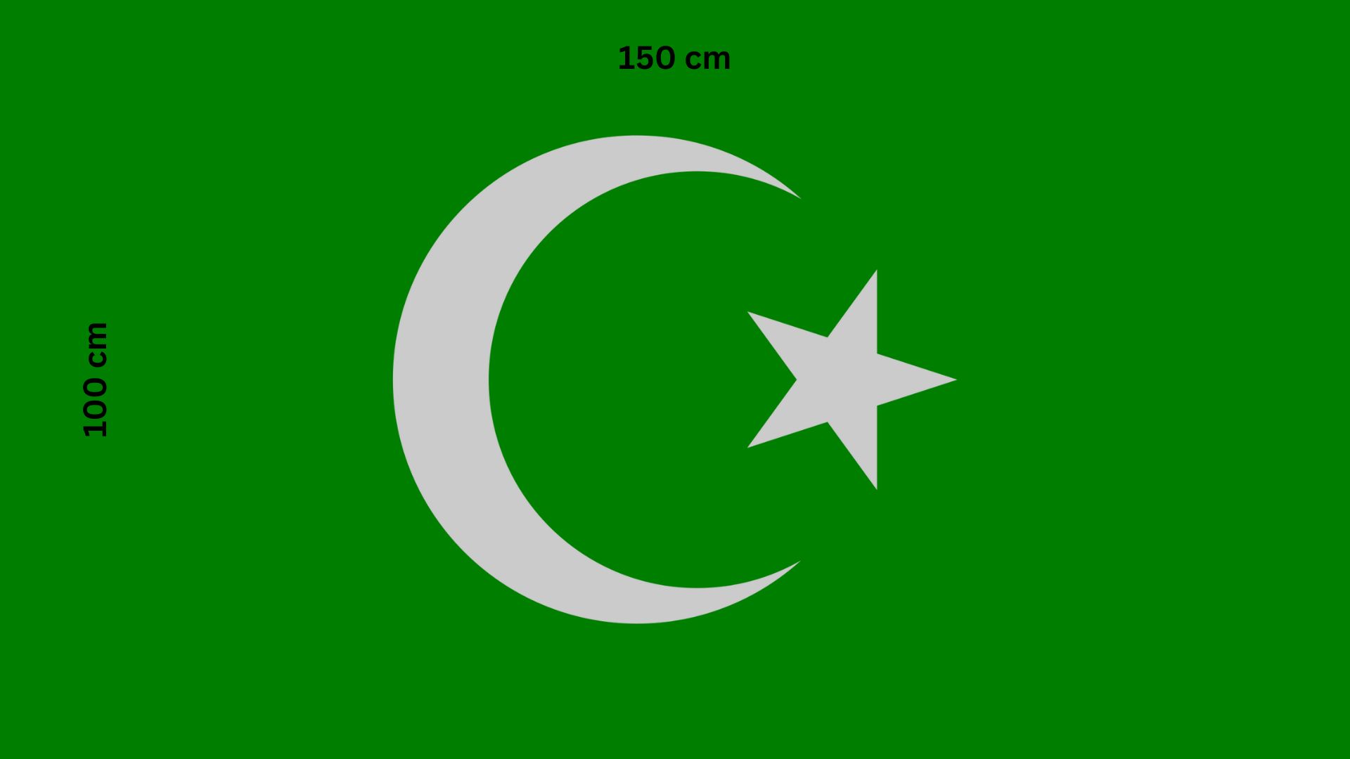 ZASTAVA-BAJRAK**mjesec i zvijezda 2 – Butik BH Misk – Visoko